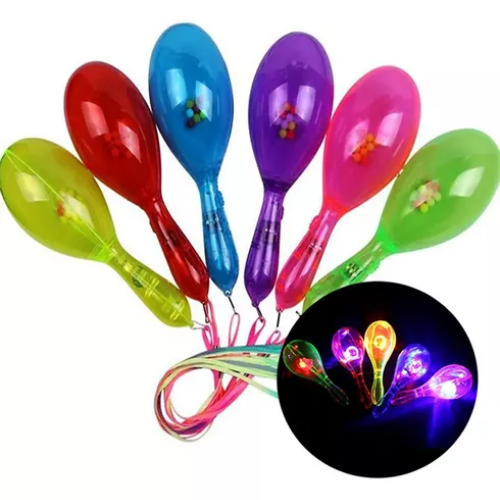 Maracas con Luces Led 12pzas – Luces Mágicas